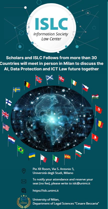 Information Society Law Center international conference on AI, Data ...